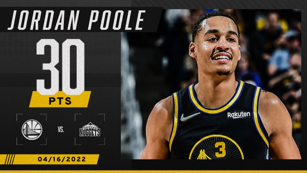 Jordan Poole先發上陣為勇士攻入30分，助勇士主場大勝金塊 | 廢青NBA | 籃球地帶 - FanPiece