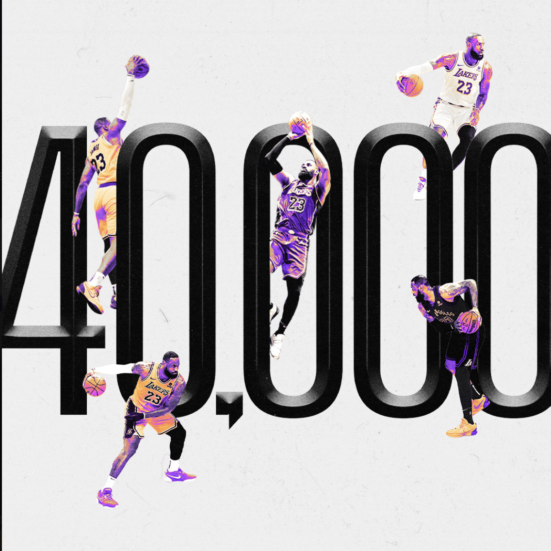 LeBron James再次打破NBA歷史！成為NBA史上首位達40,000生涯總得分球員！ | 廢青NBA | 籃球地帶 - FanPiece