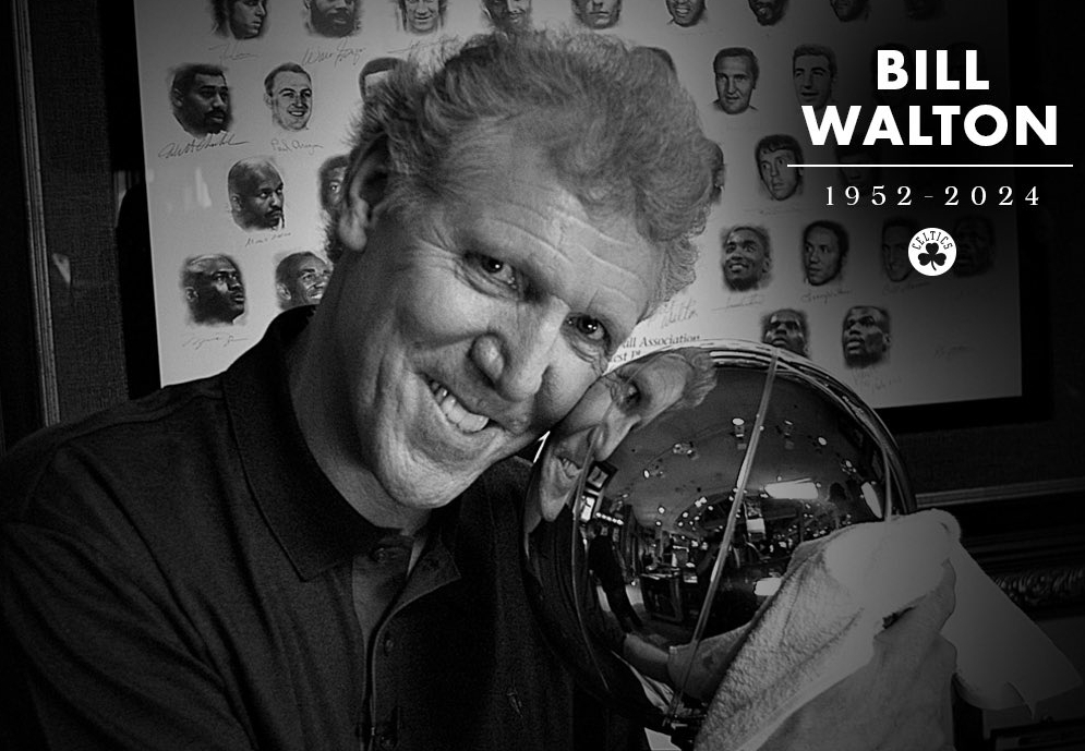 名人堂成員 Bill Walton 離世，溜馬 vs 塞爾特人賽前全場默哀向他致敬 | 籃球場 | 籃球地帶 - FanPiece